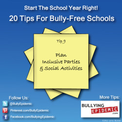 Start the School Year Right! Bullying Prevention Tip #9 - Bullying Epidemic